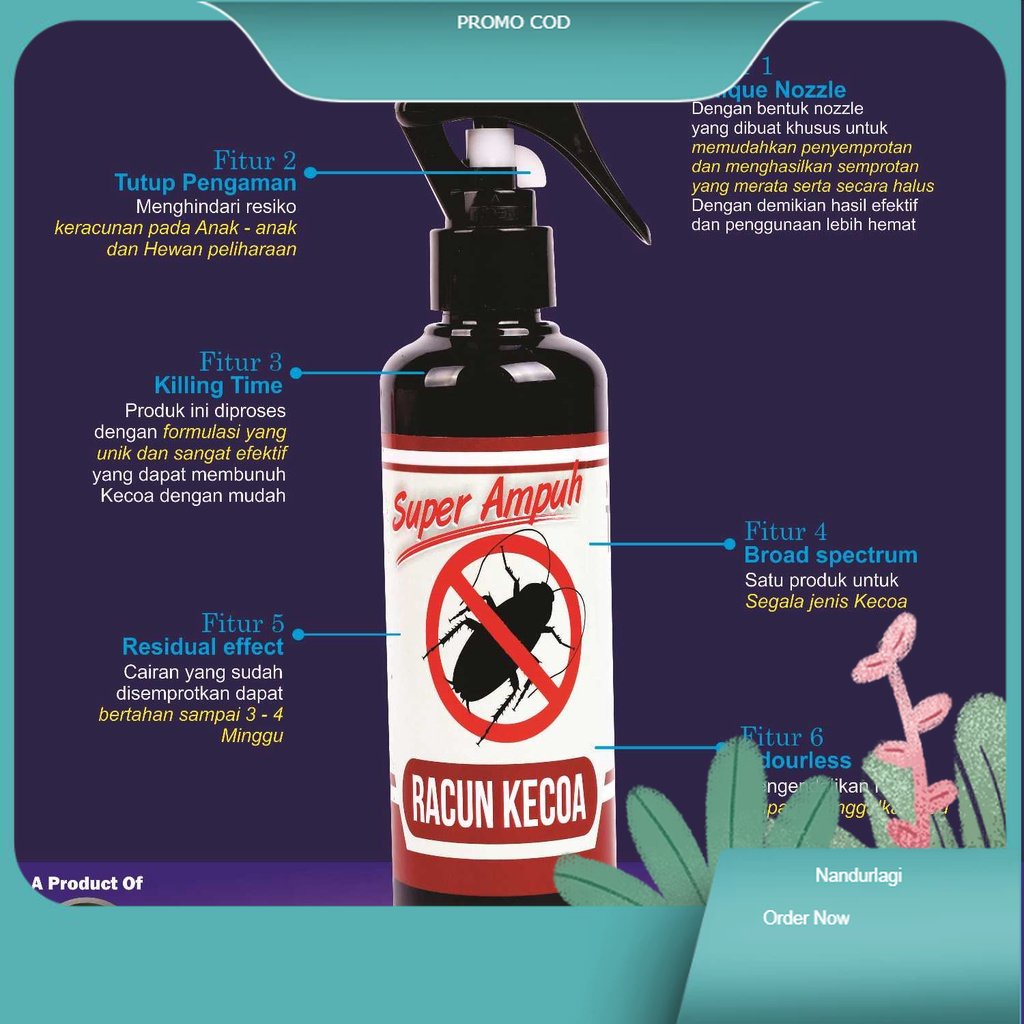 Jual RACUN KECOA 100% AMPUH!! ANTI KECOA- PEMBASMI KECOA- RACUN SIAP ...