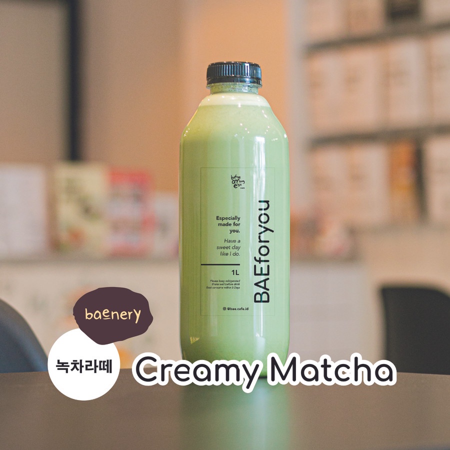 Jual Creamy Matcha / Green Tea Milk / Matcha Latte - Baenery by BAE ...