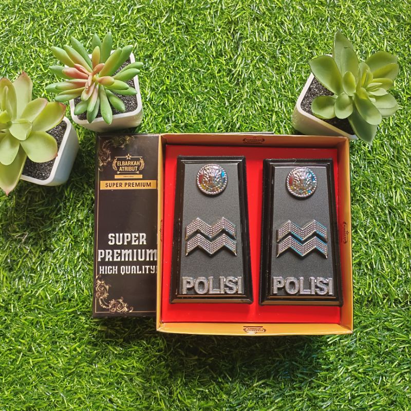 Jual Pangkat Pdh/PDU Polisi AIPTU Full mika dove lis glos super premium ...