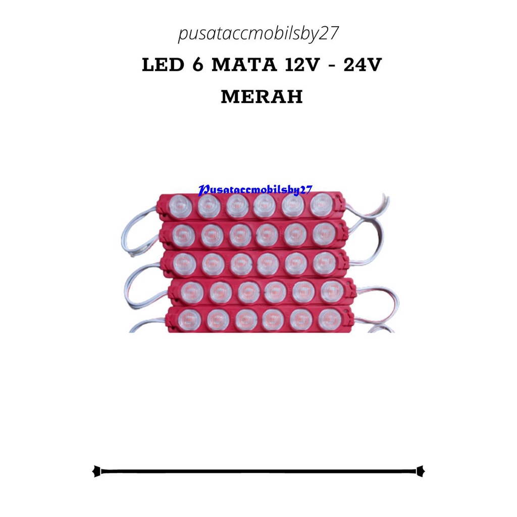 Jual LED Modul 6 Mata 6 Watt 12V/24V Premium Super Terang Harga 5 pcs ...