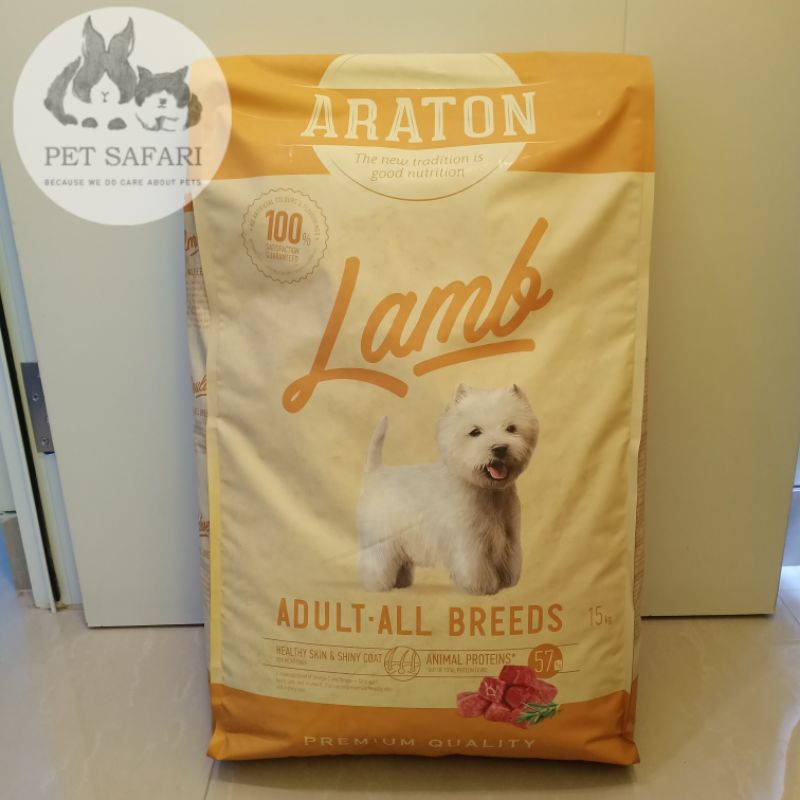 Jual Makanan Anjing Araton Adult Lamb All Breeds 15kg | Shopee Indonesia