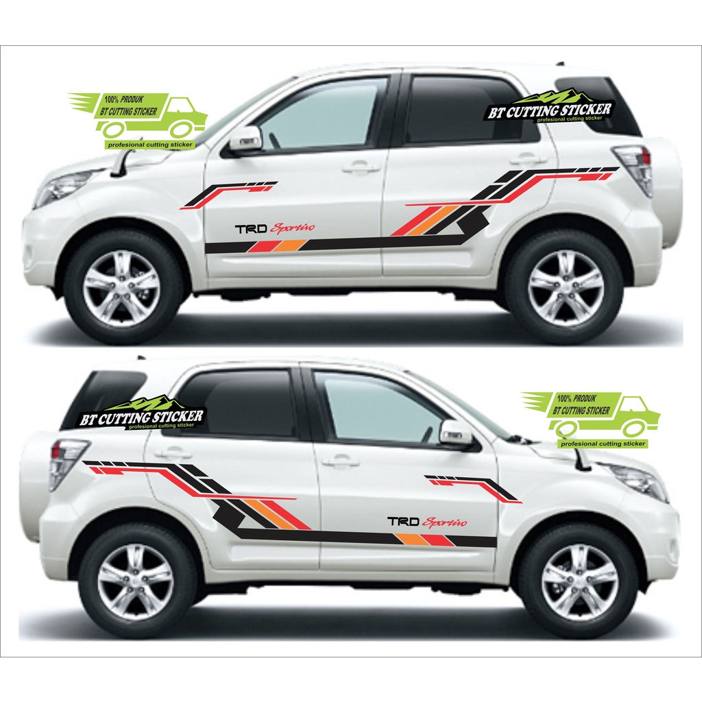 Jual sticker mobil toyota rush sticker rush terios sticker mobil rush ...