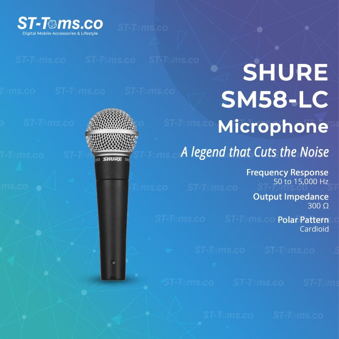 Jual Shure SM58-LC Dynamic Vocal Microphone | Shopee Indonesia