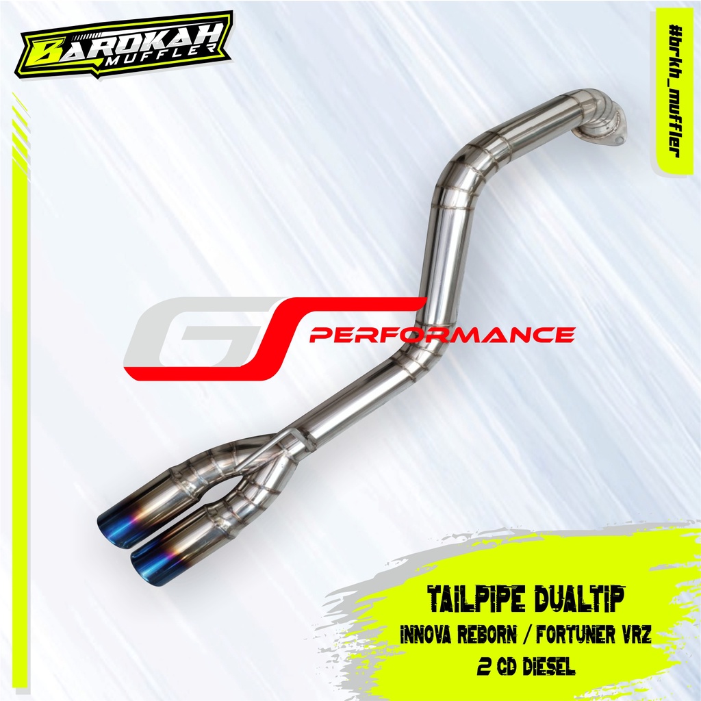 Jual Tailpipe Dualtip INNOVA REBORN / FORTUNER VRZ 2GD DIESEL Premium ...