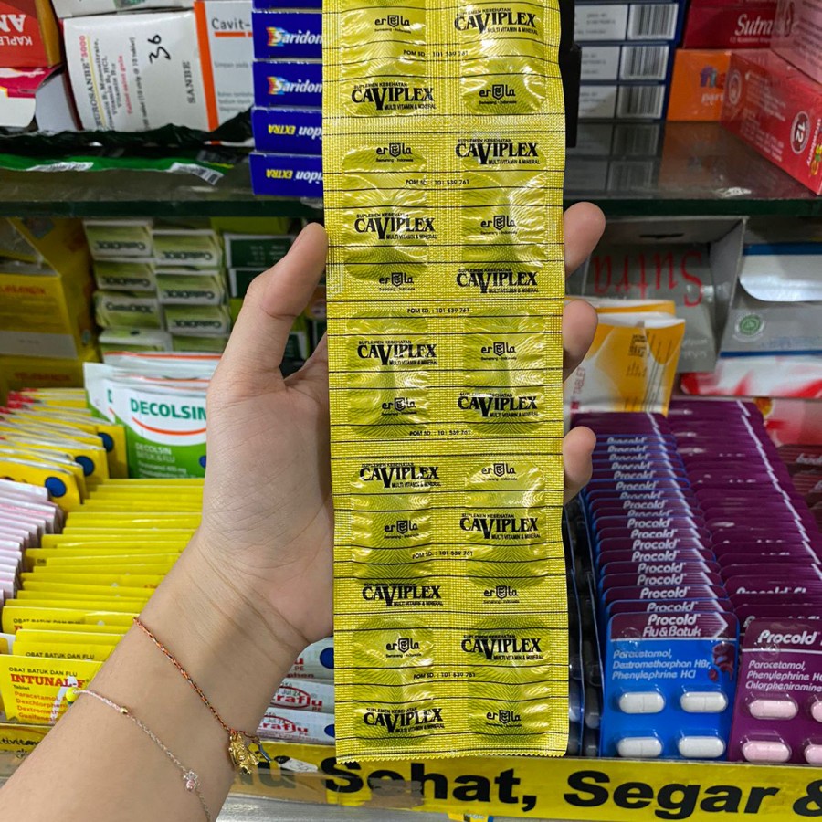 Jual Vitamin Caviplex Strip isi 10 Tablet | Shopee Indonesia