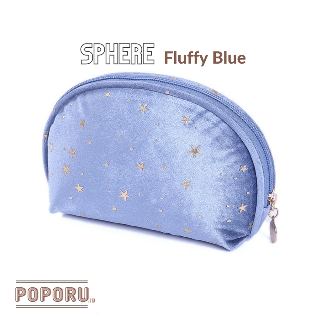 Jual POPORU FLUFFY pouch 4 types - cosmetics bag organizer for make up ...