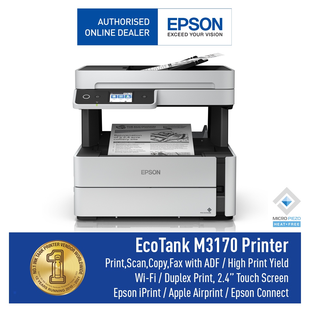 Jual Epson Printer M3170 InkJet Monochrome All In One Ink Tank | Shopee ...