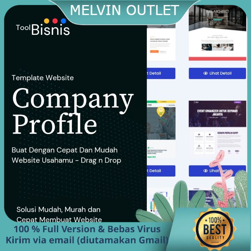 Jual TEMPLATE JSON WEBSITE COMPANY PROFILE - UNLIMITED WEBSITE FULL ...