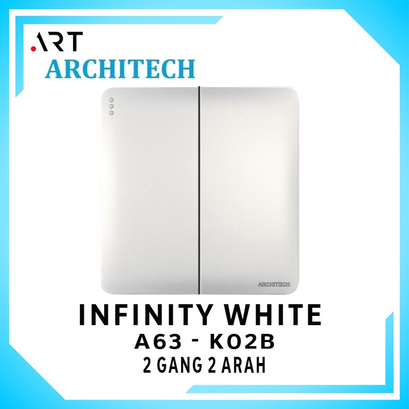 Jual SAKLAR ARCHTECH INFINITY WHITE A63 ARCHITECH / STOP KONTAK / SAKELAR / SAKLAR RUMAH ...
