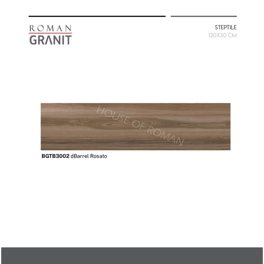 Jual ROMANGRANIT STEP TILE DBARREL ROSATO 120X30 BGTB3002 (ROMAN GRANIT ...
