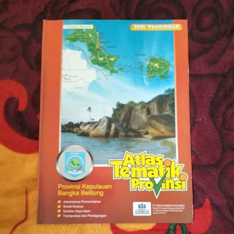 Jual BUKU ORIGINAL PETA ATLAS TEMATIK PROVINSI BANGKA BELITUNG | Shopee ...