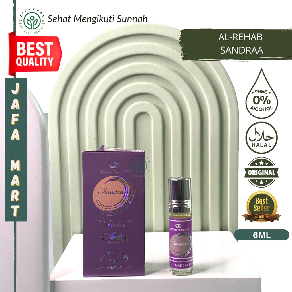 Jual Parfum Al Rehab Sandra Asli Arab Roll On 6ML Non Alkohol Minyak ...