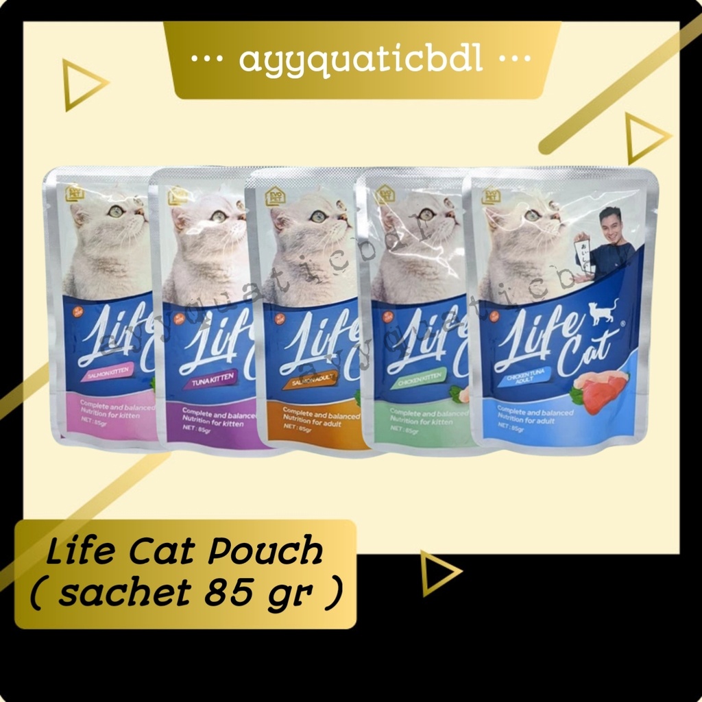 Jual SACHET POUCH 85gram | LIFE CAT SACHET 85gr Makanan Kucing Basah ...