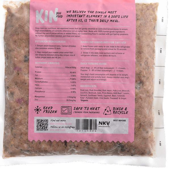 Jual Kin Dog Food Cooked Mixers - Pork Mixer 500g | Shopee Indonesia