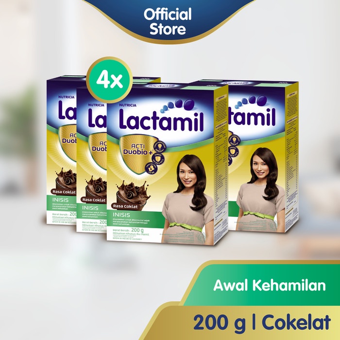 Jual PAKET 4 - LACTAMIL INISIS MINUMAN AWAL KEHAMILAN COKLAT 200GR ...