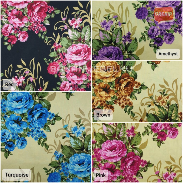 Jual KAIN BAHAN SOFA CORAK KAIN BAHAN MEBEL MOTIF BUNGA KAIUN BAHAN ...