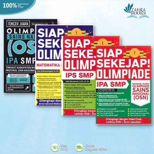 Jual Tokcer Juara Olimpiade Sains Nasional (OSN) IPA & Siap Sekejap Olimpiade IPA,IPS,Matematika ...