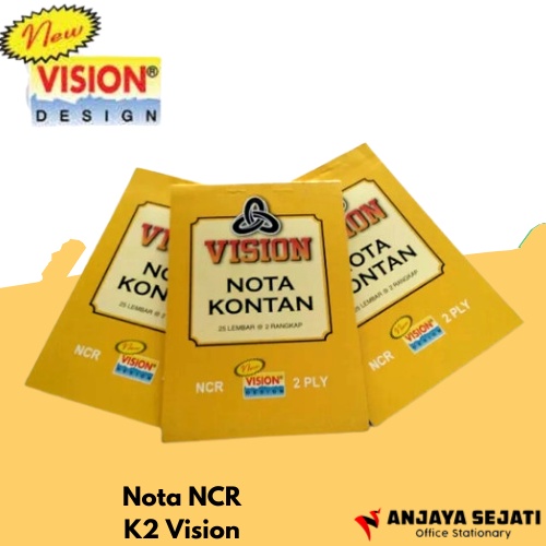 Jual Nota NCR K2 Vision | Buku Nota | Nota 2ply Vision | Perpack ...
