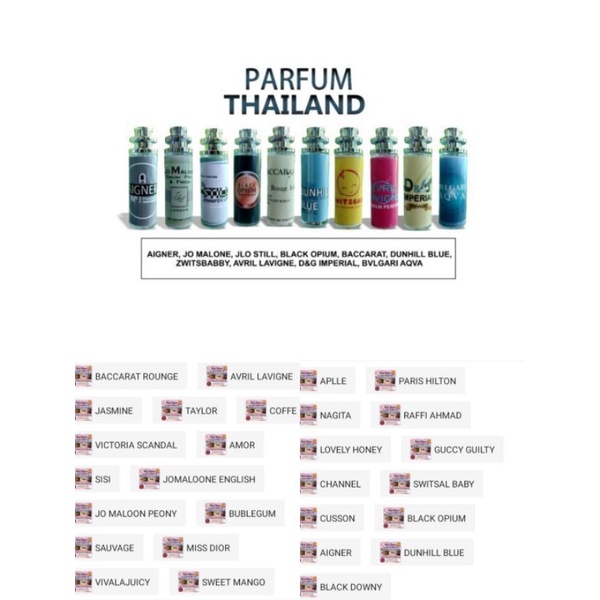 Jual PARFUM THAILAND 35ml | Shopee Indonesia