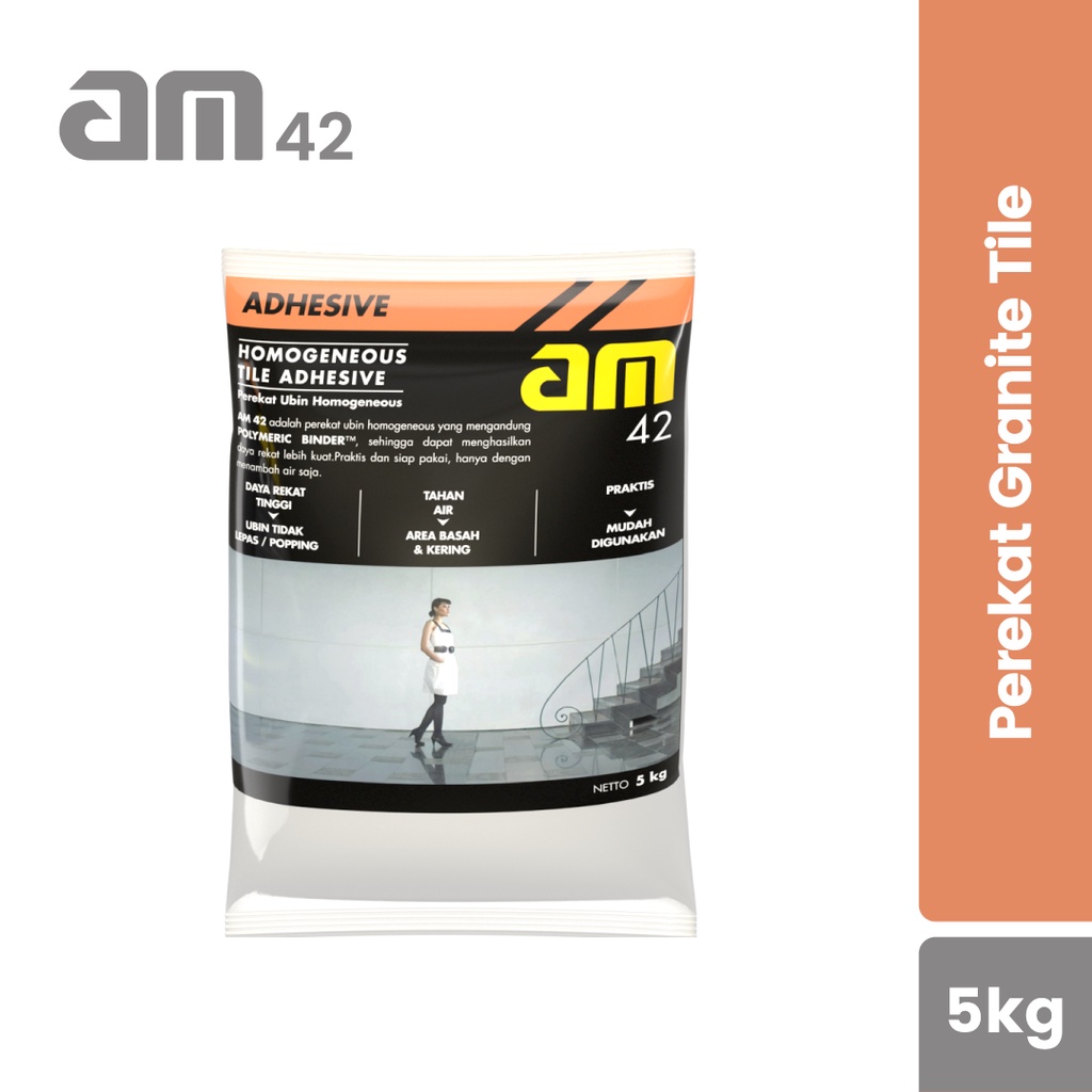 Jual AM Mortar AM 42 - Perekat Keramik Homogeneous kemasan 5kg | Shopee ...