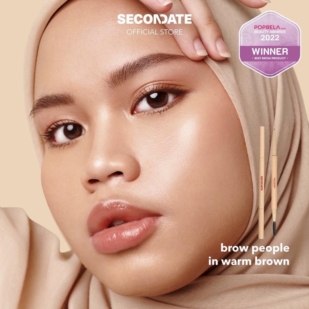 Jual SECONDATE Brow People Pencil in Warm Brown | Shopee Indonesia