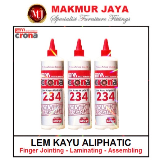 Jual LEM KAYU ALIPHATIC CRONA 234 SR 600GRAM | Shopee Indonesia