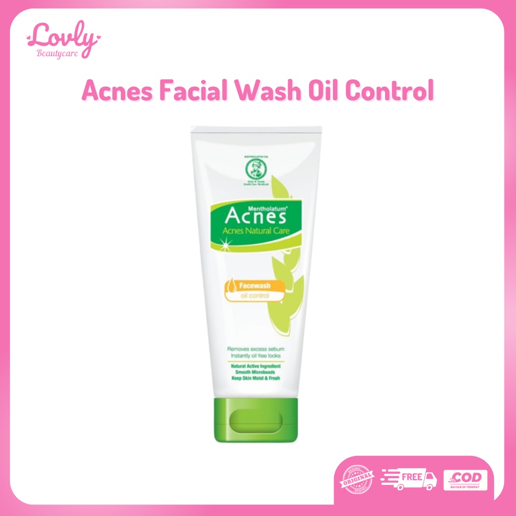 Jual Acnes Natural Care Face Wash Oil Control 100gr | Shopee Indonesia