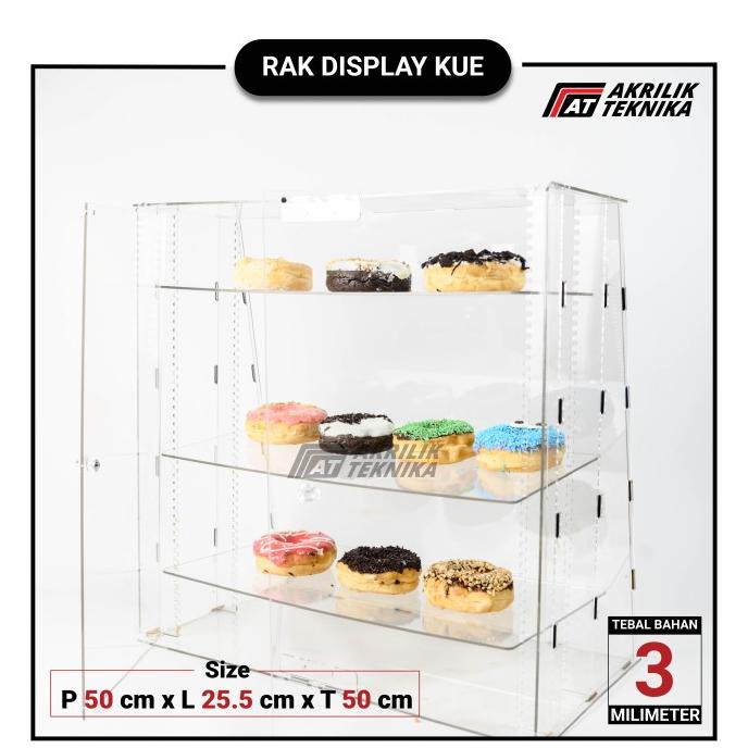 Jual ETALASE / DISPLAY KUE / ROTI / MAKANAN AKRILIK / ACRYLIC TOKO ...