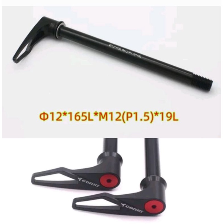 Jual Corki AS TA QR 12x165 AS TA Sepeda Thru Axle Quick Release Sepeda ...
