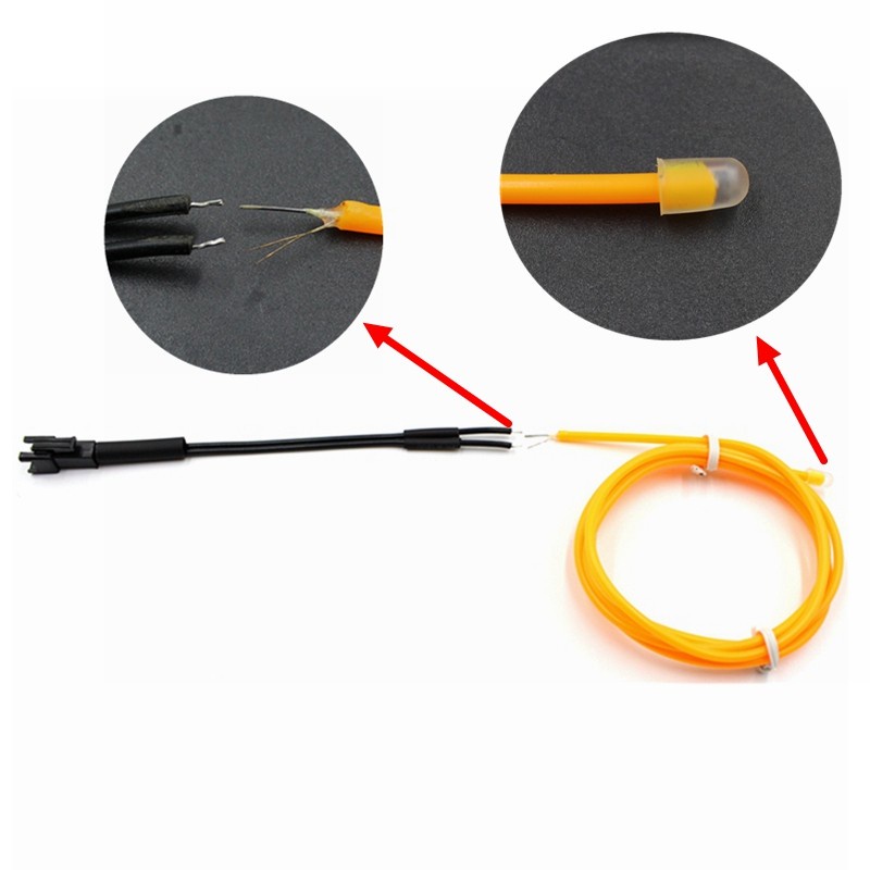 Jual Lampu LED Strip Neon Glow Light EL Wire Flexible CCFL Harga Per ...