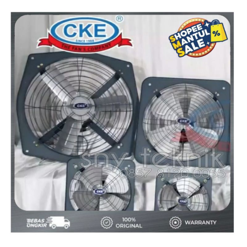 Jual CKE Kipas Exhaust Blower 16" Inch (220 v) Eksos Fan Industri dan ...