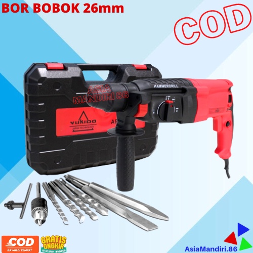 Jual Bor Bobok 26mm Rotary Hammer Drill 26 mm Impact Beton Tembok SDS ...