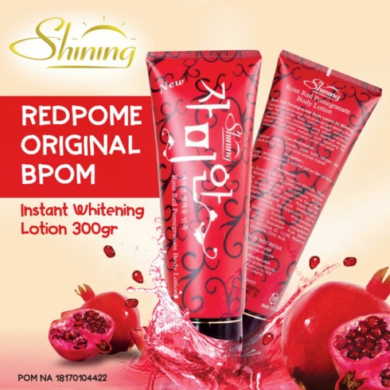 Jual Shining Red Rose Pomegranate Body Lotion 300 gr BPOM | Shopee ...