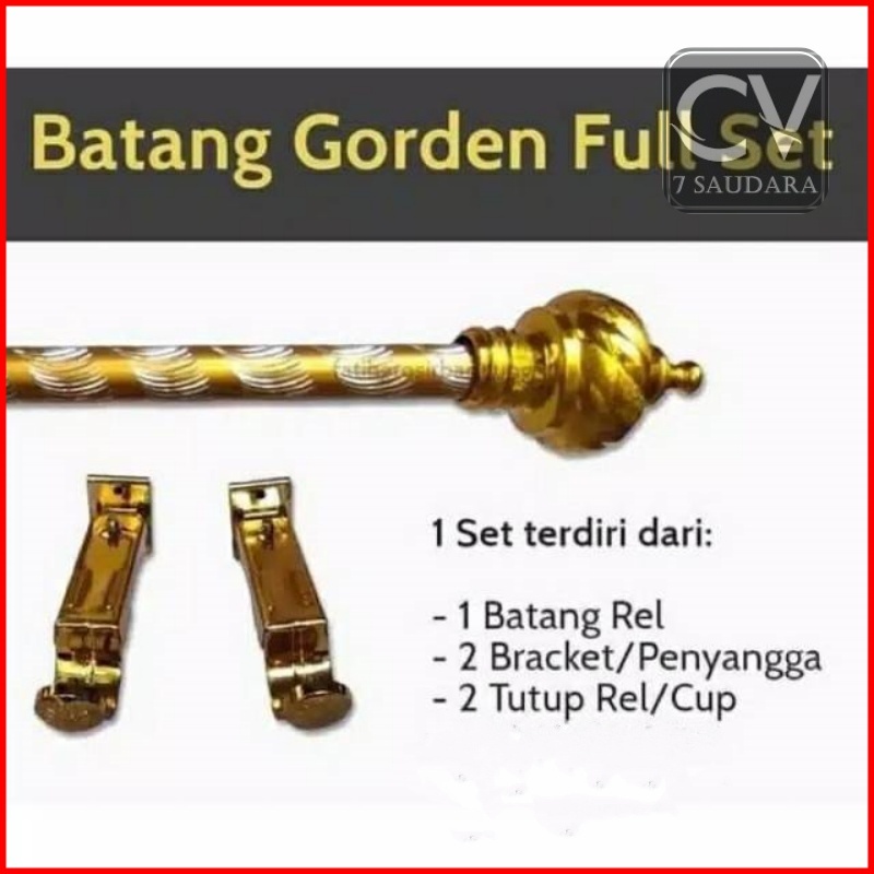 Jual (FULL SET) 40-125cm Rel Gorden Minimalis Rell Korden Alumunium ...