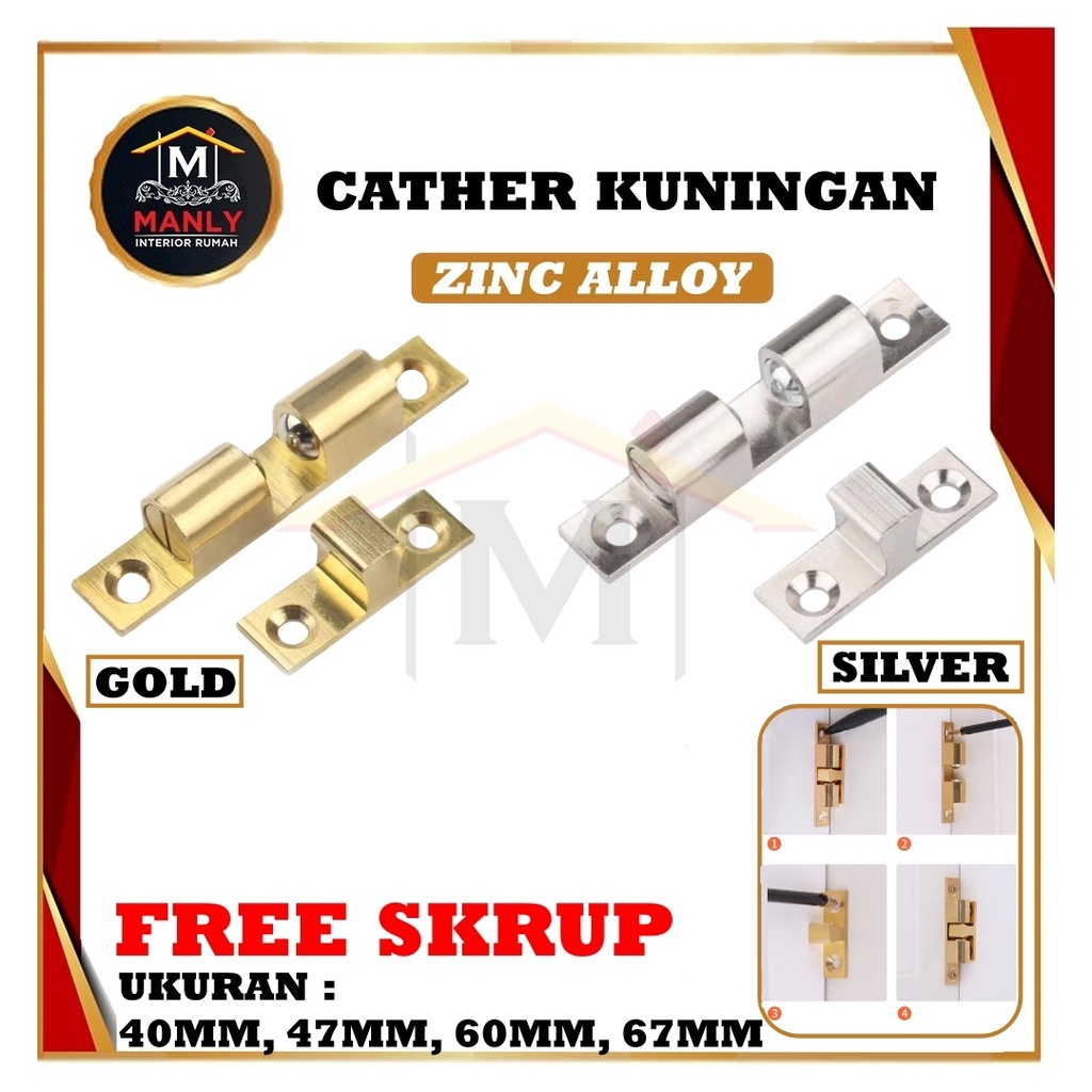 Jual Catches Gold Kecil 40 mm, 47 mm, 60 mm, 67 mm Jepit Capit Udang ...