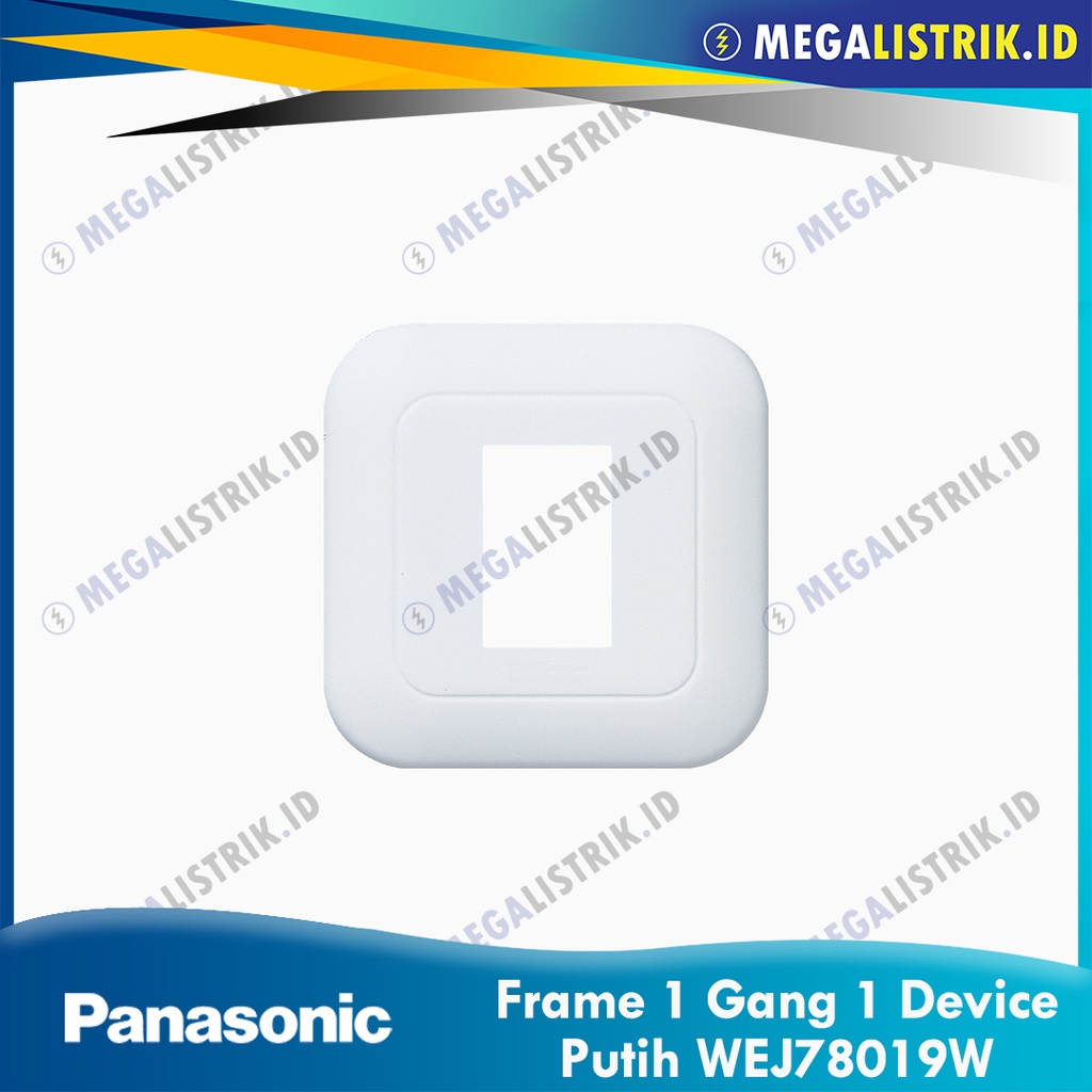 Jual PANASONIC FRAME SAKLAR 1 GANG 1 DEVICE WIDE SERIES PUTIH / WHITE ...