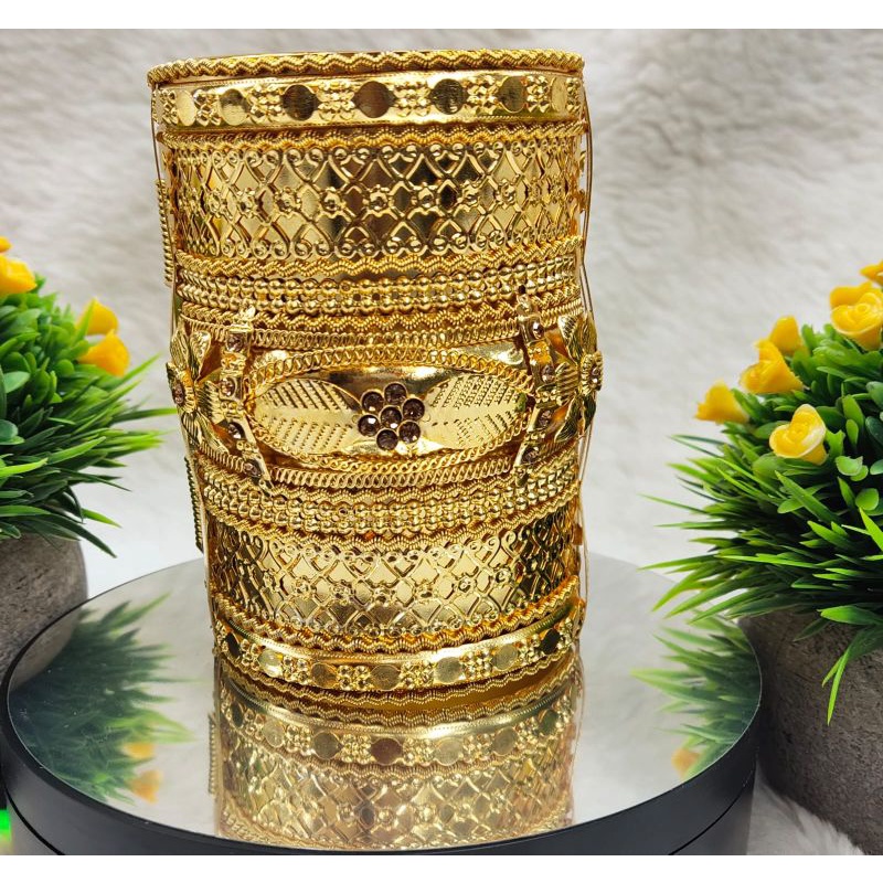 Jual Premium SATUAN Gelang Emas Lapis Panjang Tabung India Dubai Adat ...