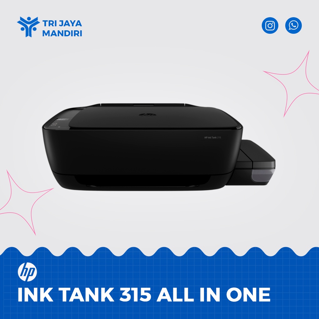 Jual Printer HP Ink Tank 315 Print Scan Copy Garansi Resmi | Shopee ...