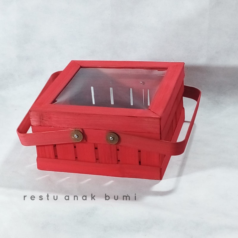 Jual Box kue Packaging Premium qualiti pita rustik / rustick goni mika ...