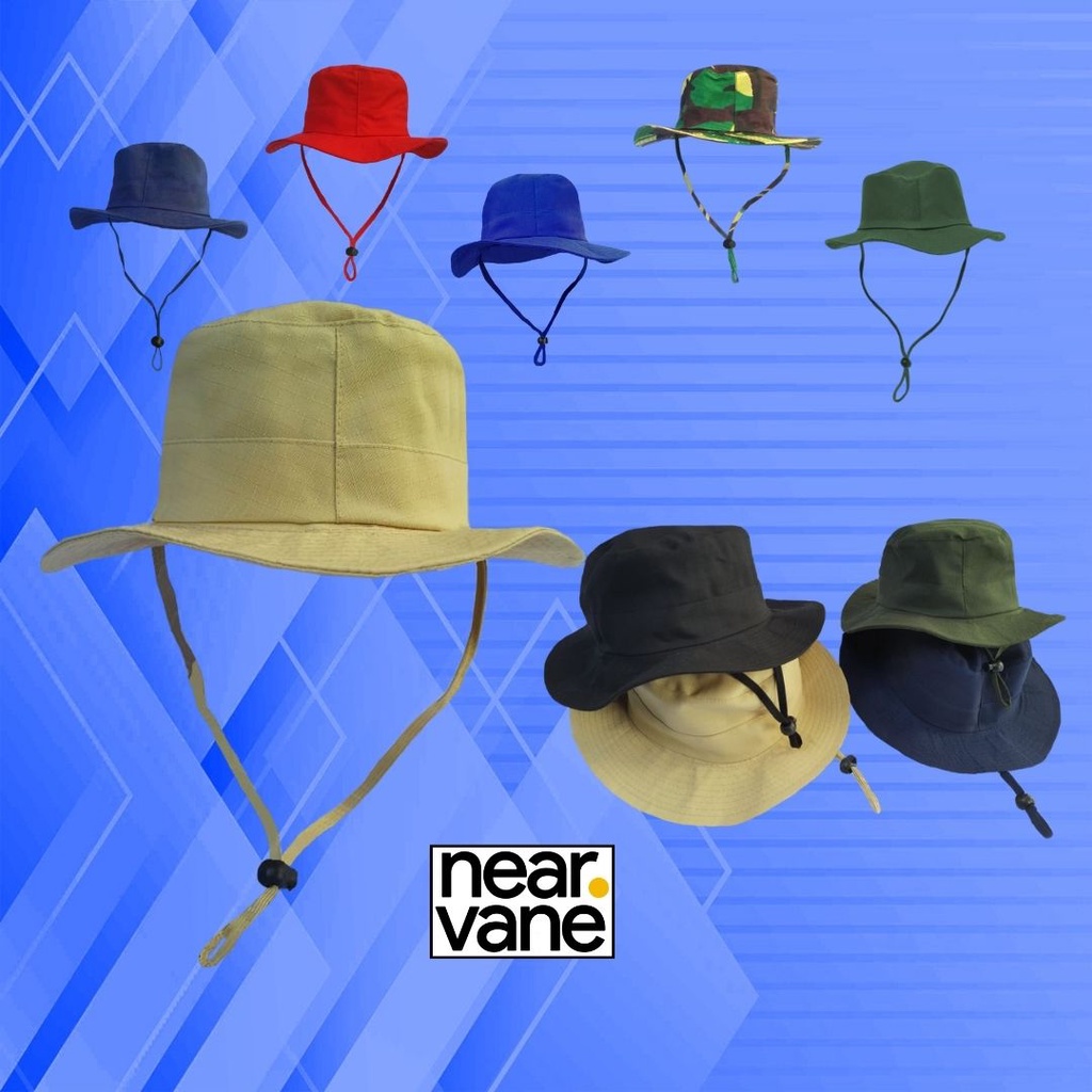 Jual Topi Bucket Hat Gunung Rimba Tali Hiking Outdoor Lapangan Pantai ...
