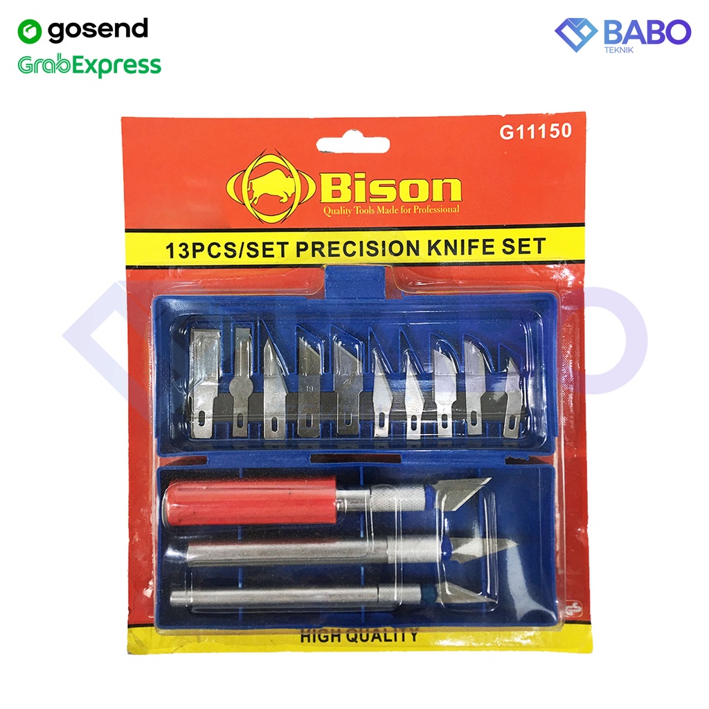 Jual Pisau Hobby Knife Pisau Hobi Set Pisau Ukir Pahat Kayu Set 13 Pcs ...