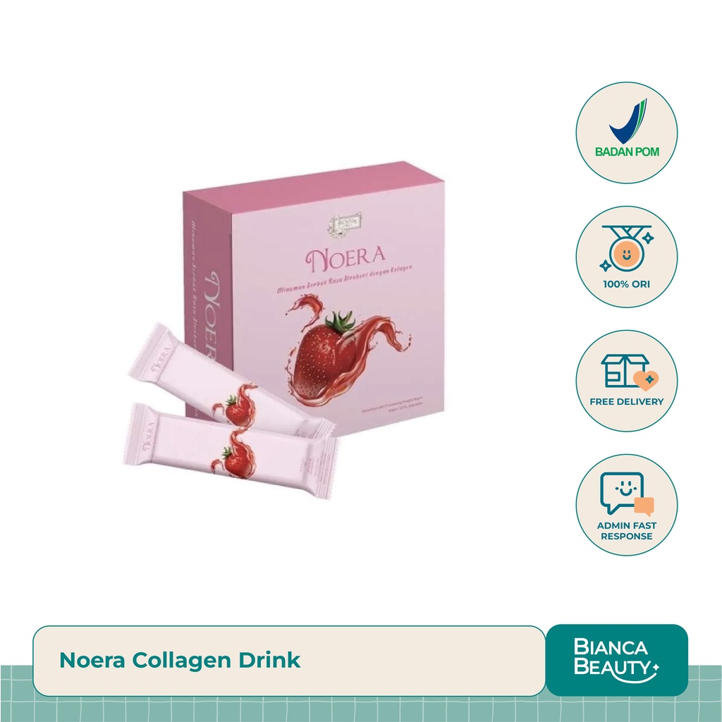 Jual NOERA Collagen Drink Strawberry | Shopee Indonesia