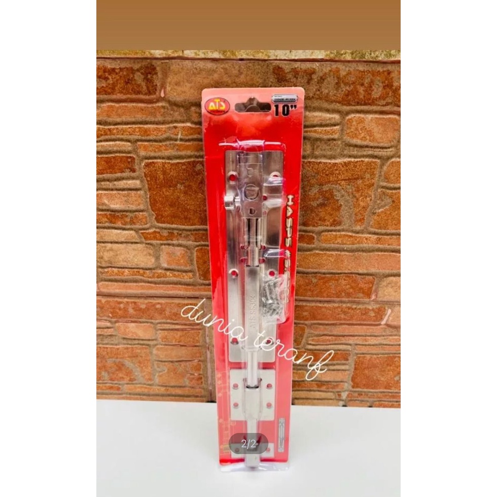 Jual Gerendel Stainless ATS 10 in - Grendel SS 10in Slot Pintu 10 ...