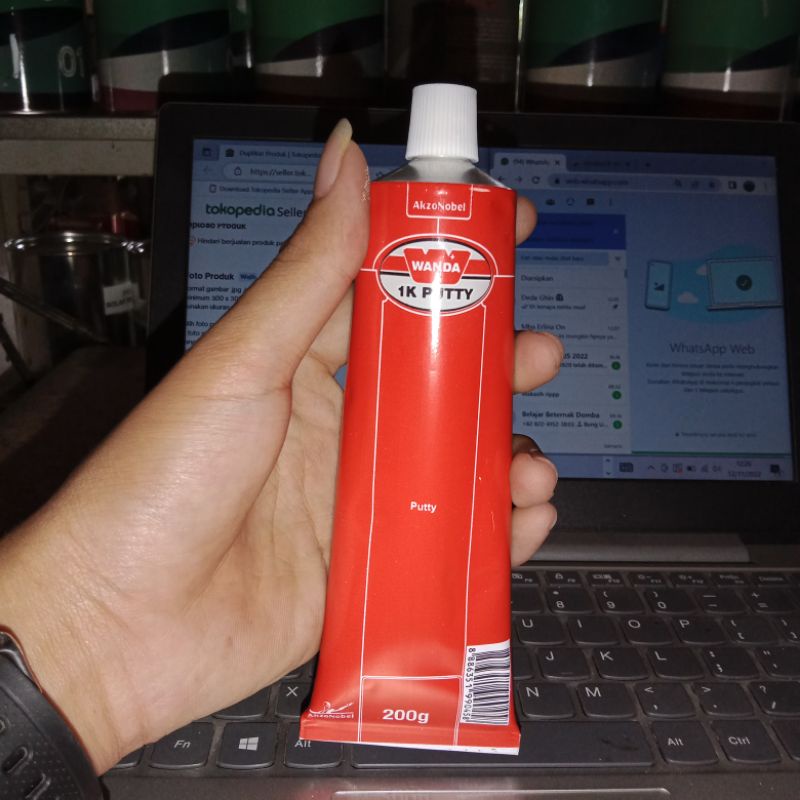 Jual Spot Putty Wanda 1K-200gr/Rexonal/Dempul 1K/ Dempul Mobil/Dempul ...