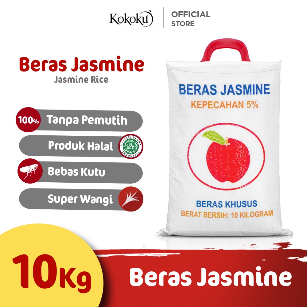Jual Kokoku-Beras Jasmine 10kg Apel Jasmine | Shopee Indonesia