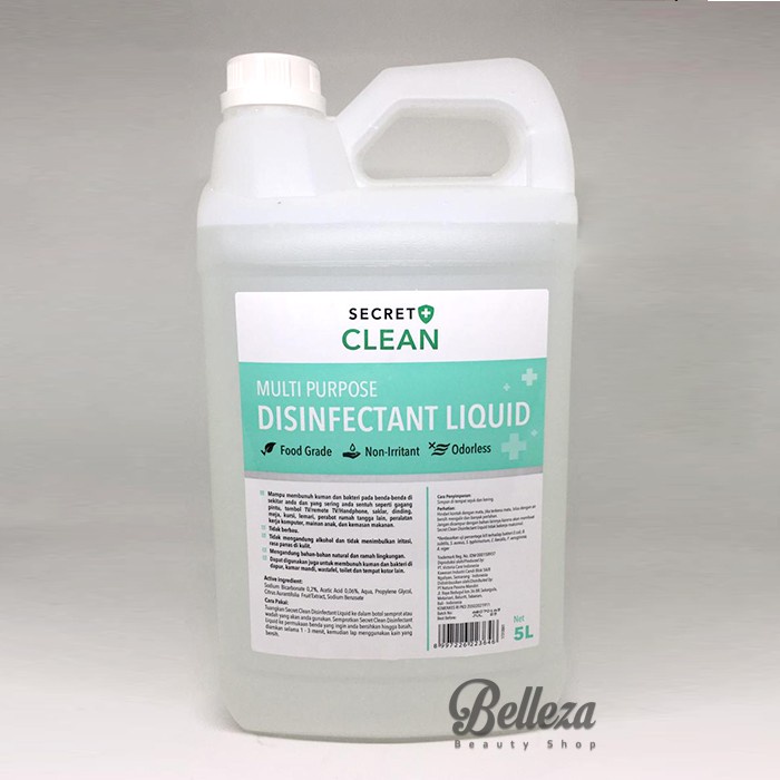 Jual Secret Clean Multi Purpose Disinfectant Liquid 5L | Shopee Indonesia