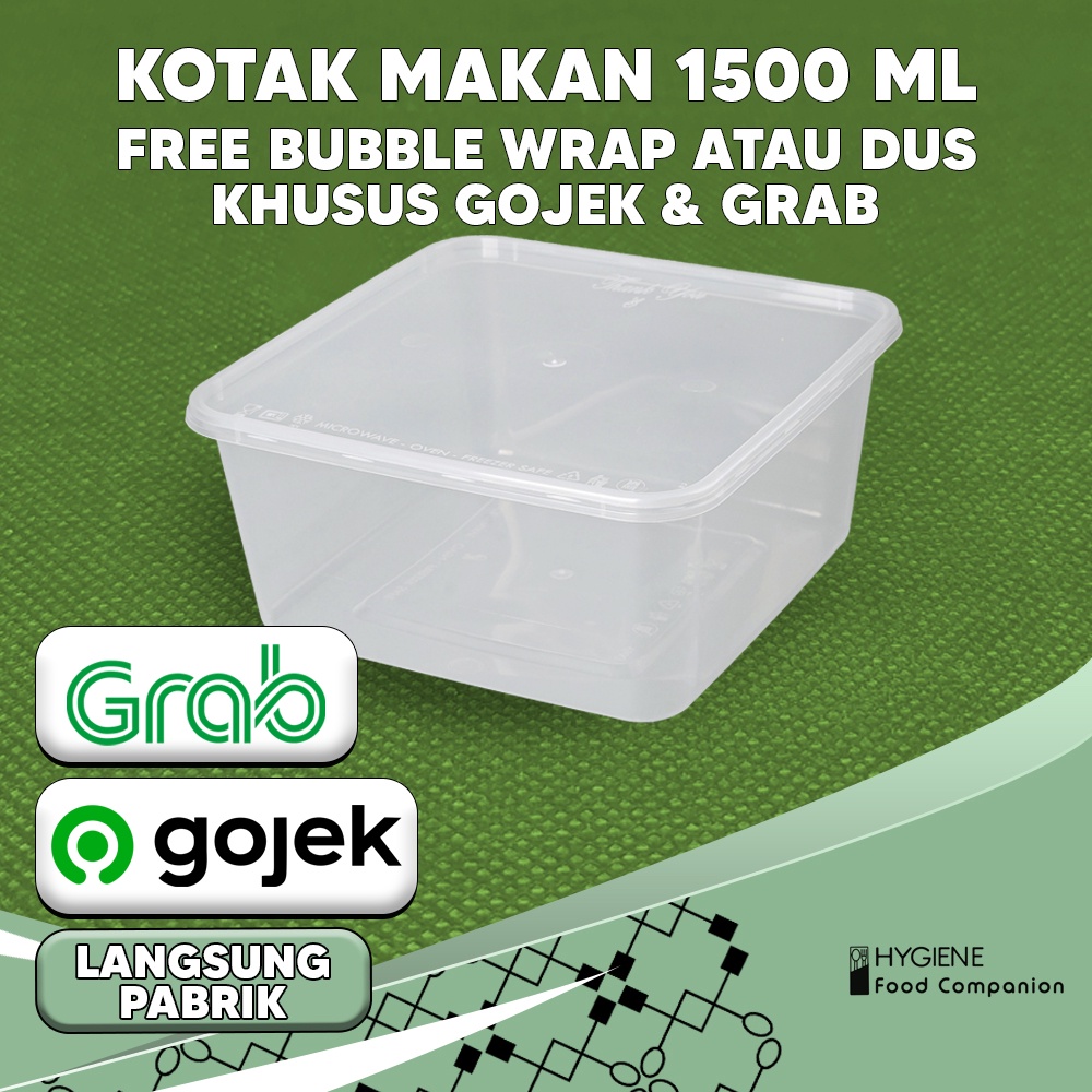 Jual Thinwall Square 1500 ML - Kotak Makan Plastik 1500ML - Food ... Jual Thinwall Square 1500 ML - Kotak Makan Plastik 1500ML - Food ...