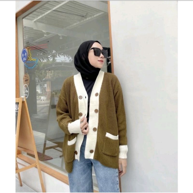 Jual Momo Cardigan / Cardigan Korea / Knit Cardy | Shopee Indonesia