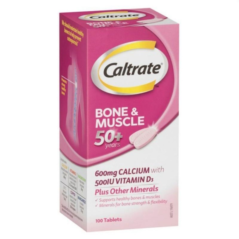 Jual Caltrate Bone Muscle 50+ 50 + Years Year Calcium Kalsium 100 ...