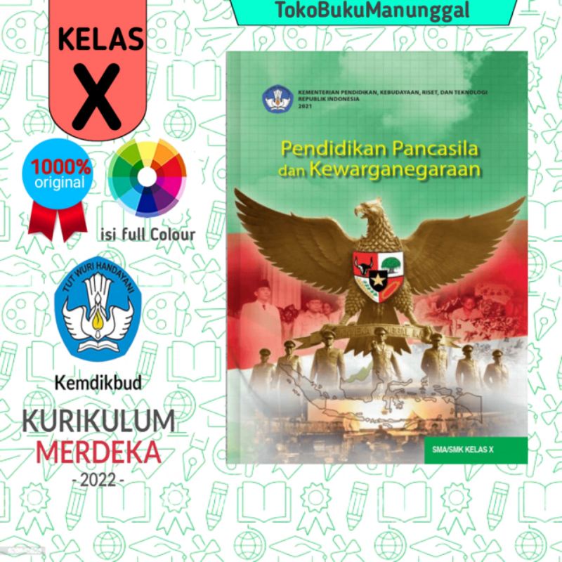 Jual Buku Paket PPKN SMA Kelas 10 Pendidikan Pancasila dan Kewarganegaraan Kurikulum Merdeka ...